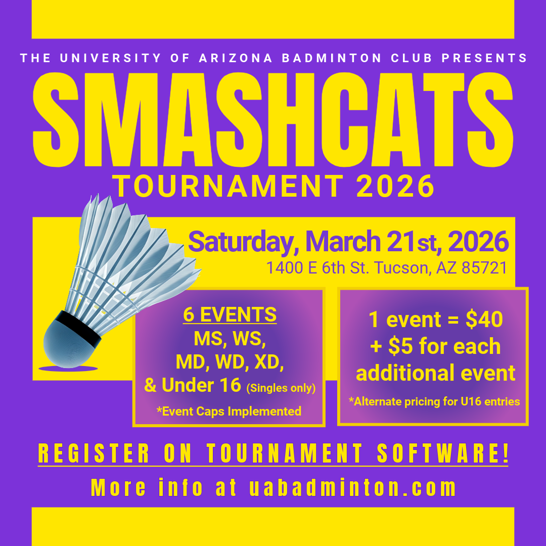 SMASHCATS TOURNAMENT 2026 – Arizona Badminton